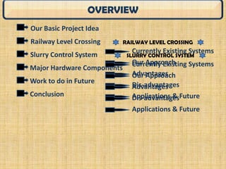Automatic railway level crossing gate & slurry management. | PPT