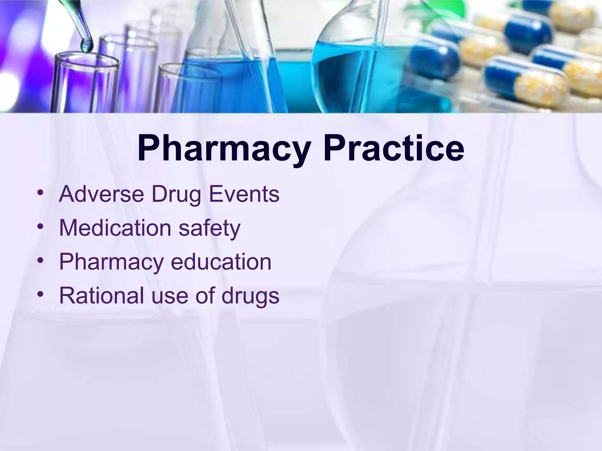 Ideas for pharmacy students on final year project : Possible Research ...