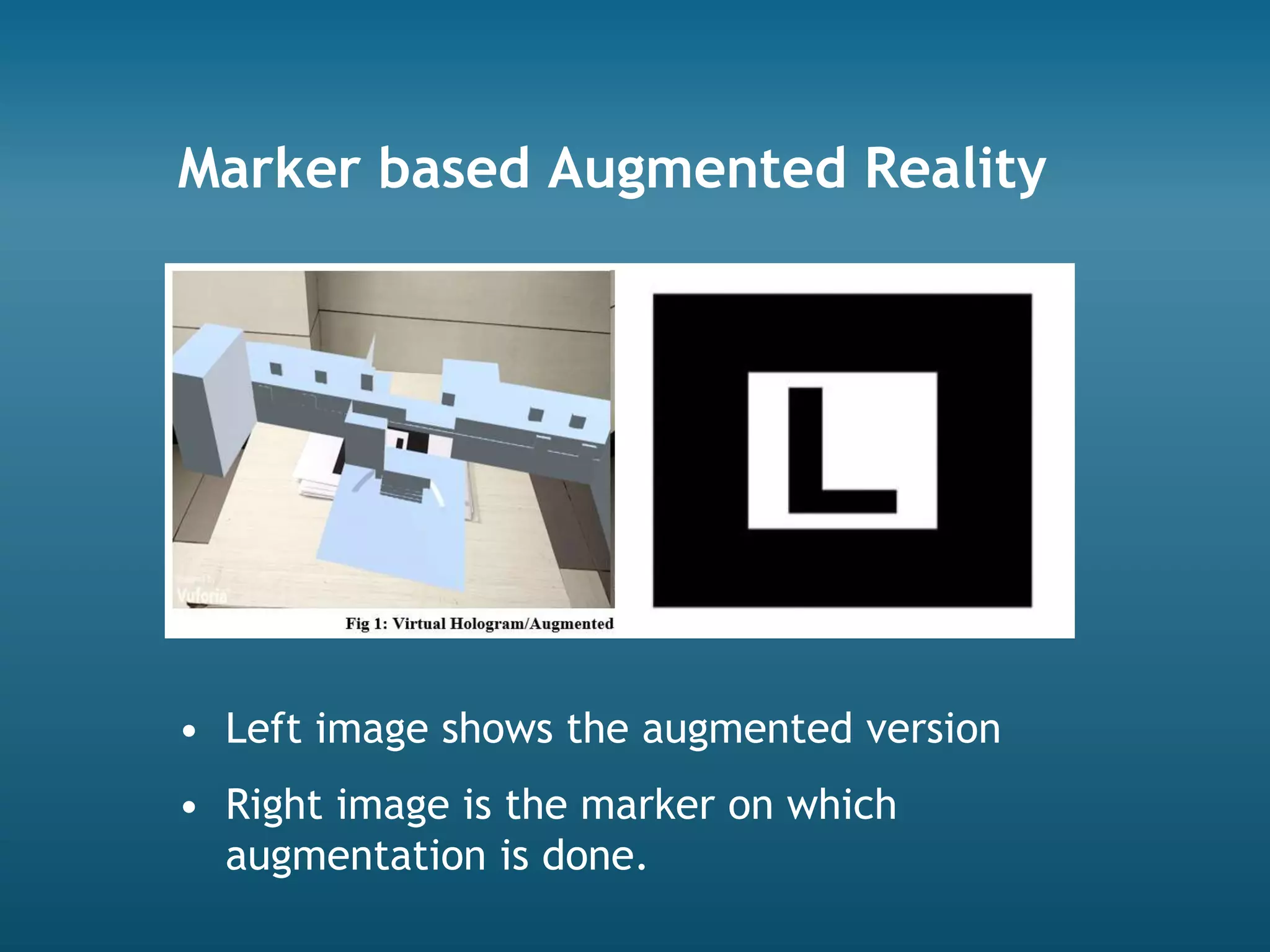 Augmented Reality Application - Final Year Project | PPTX