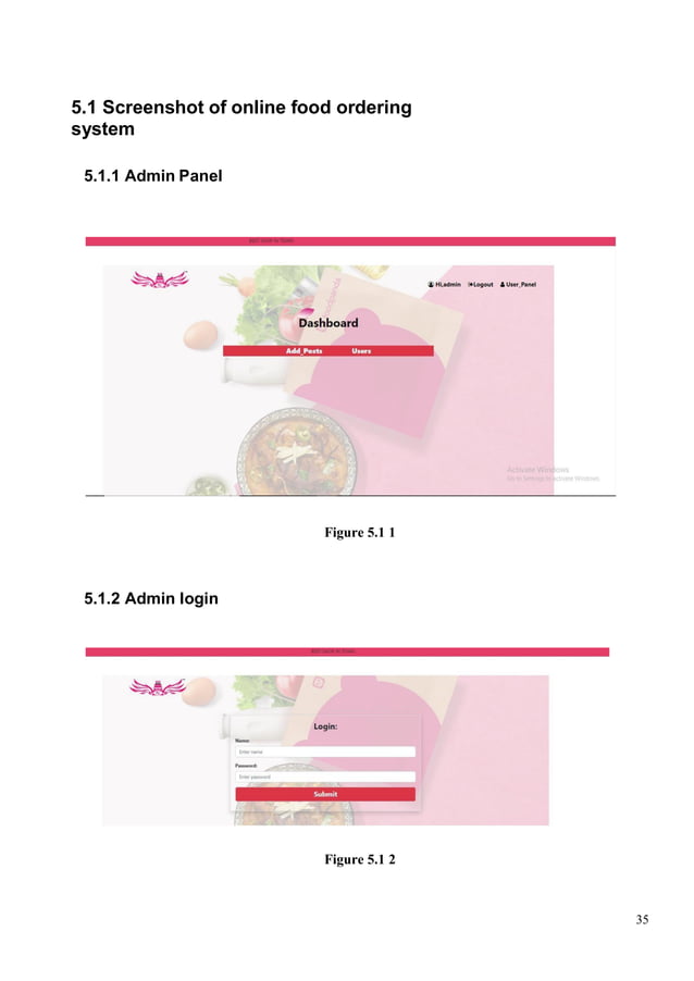 Final Year Project of Online Food Ordering System | PDF
