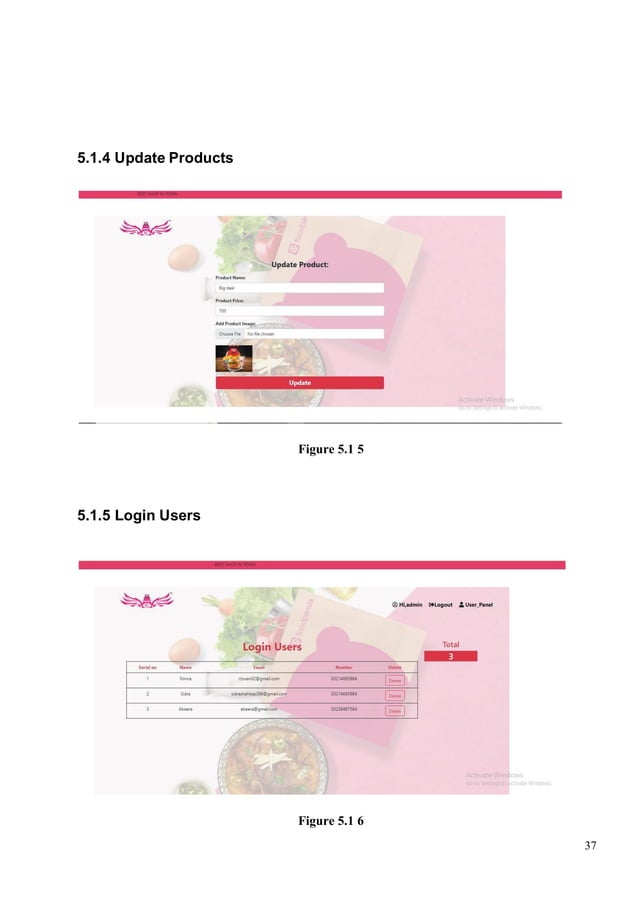 Final Year Project of Online Food Ordering System | PDF