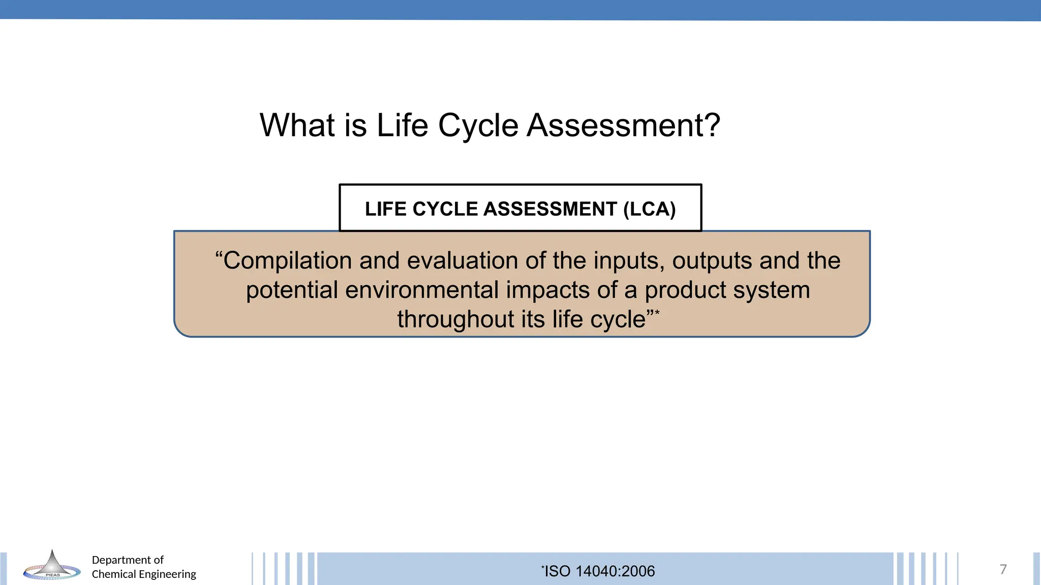 Life Cycle Assessment of Process Units and Integration with ESG ...
