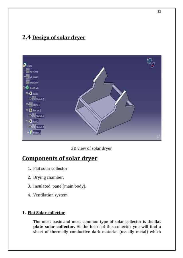 design-fabrication-solar food dryer | PDF