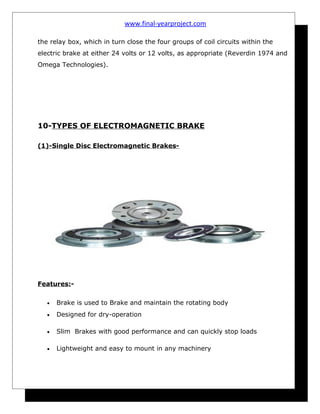 Fyp electromagnetic-brakes | DOC