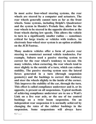 Fyp front-wheel-stearing-moveable-headlights-140915103151-phpapp02 | PDF