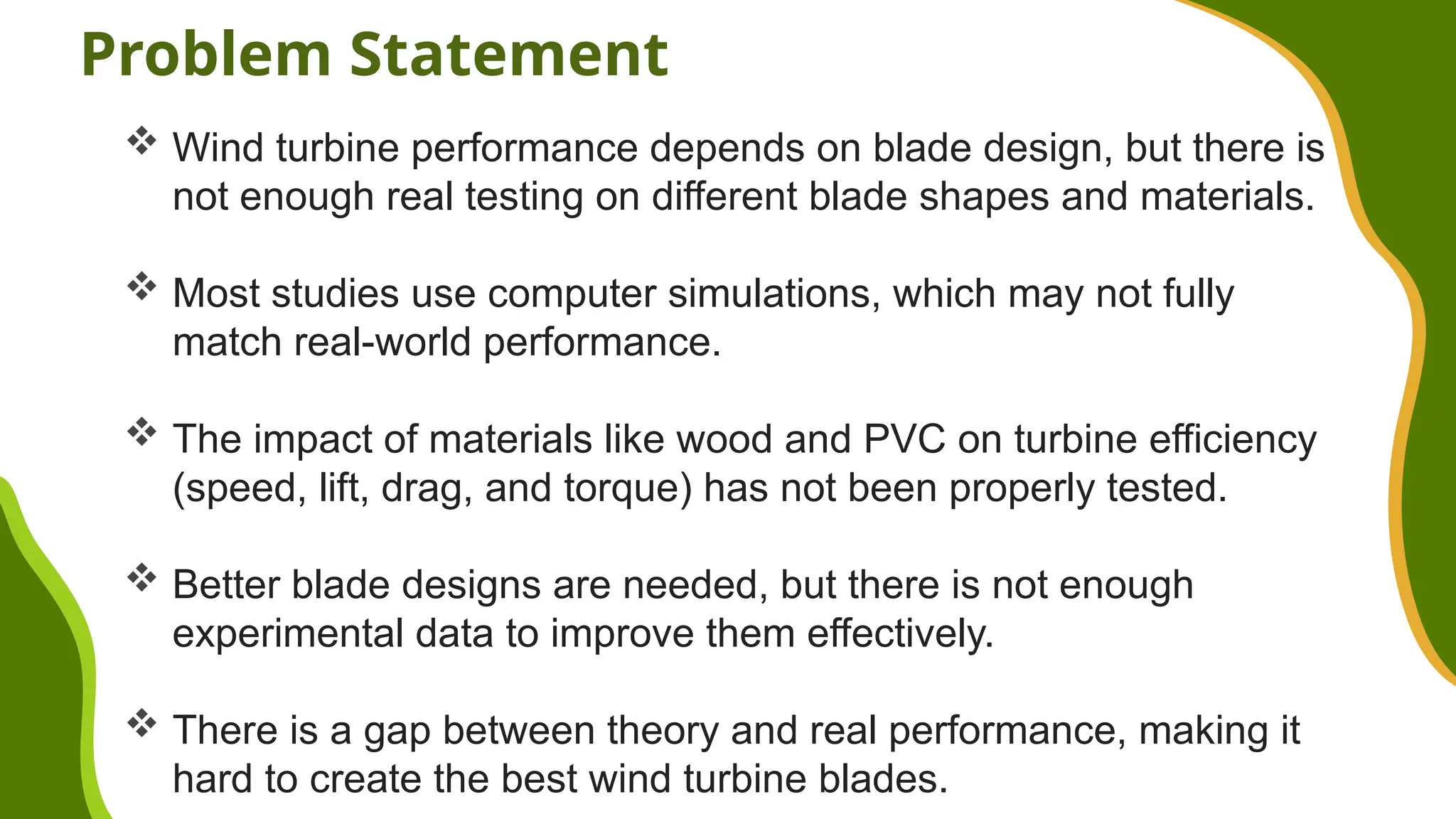 Optimization of wind Turbine blade design using wind tunnel testing | PPTX