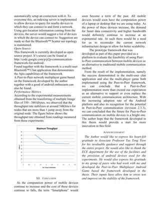 FYP: Peer-to-Peer Communications Framework on Android Platform | PDF