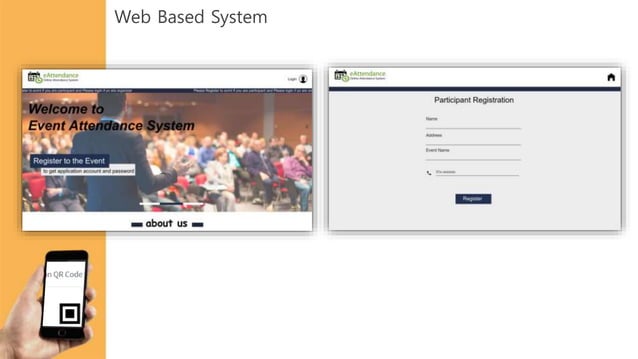 QR code event attendence application system | PPTX | Computer Software and Applications | Computing