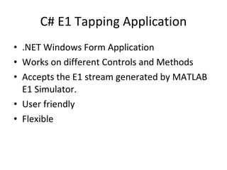 Fyp Final Presentation E1 Tapping | PPT