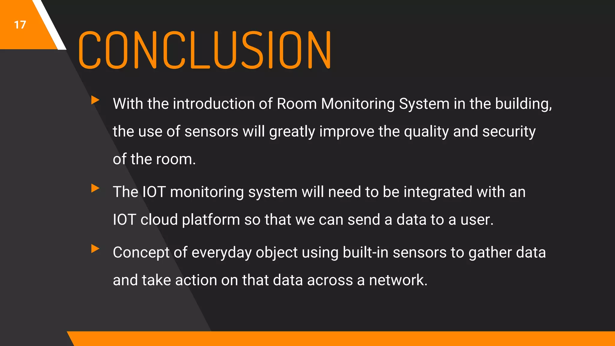 FYP PRESENTATION-ROOM MONITORING SYSTEM USING IOT | PPTX