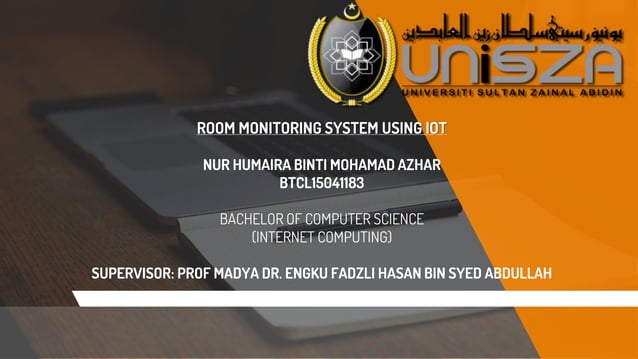 FYP PRESENTATION-ROOM MONITORING SYSTEM USING IOT | PPT