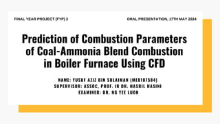 Coal Ammonia Blend in Boiler Furnace using CFD | PDF