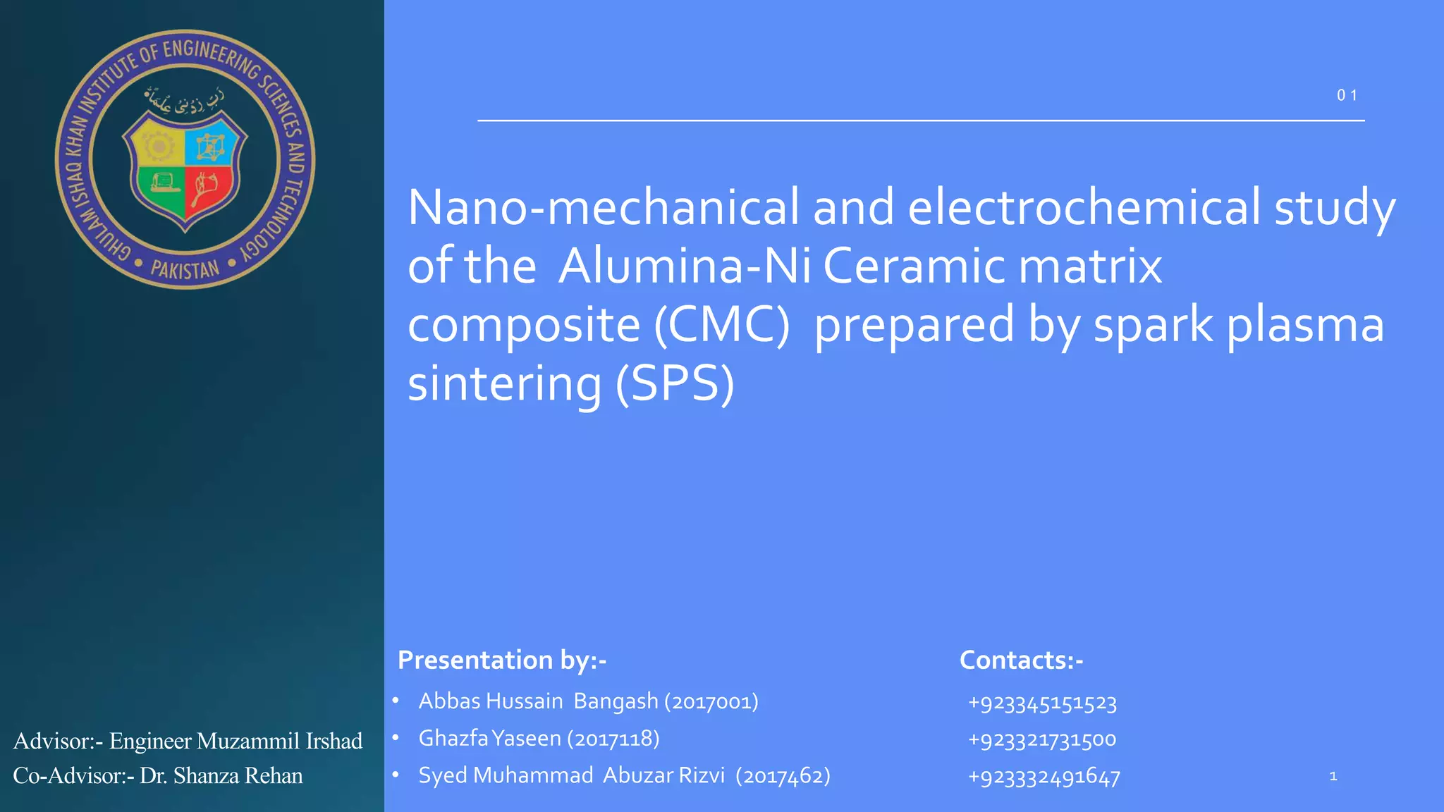 Nano-mechanical and electrochemical study of the Alumina-Ni Ceramic ...