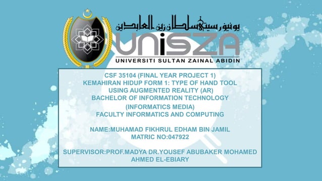 Kemahiran Hidup Form 1:Type Of Hand Tool Using Augmented Reality(AR) | PPT