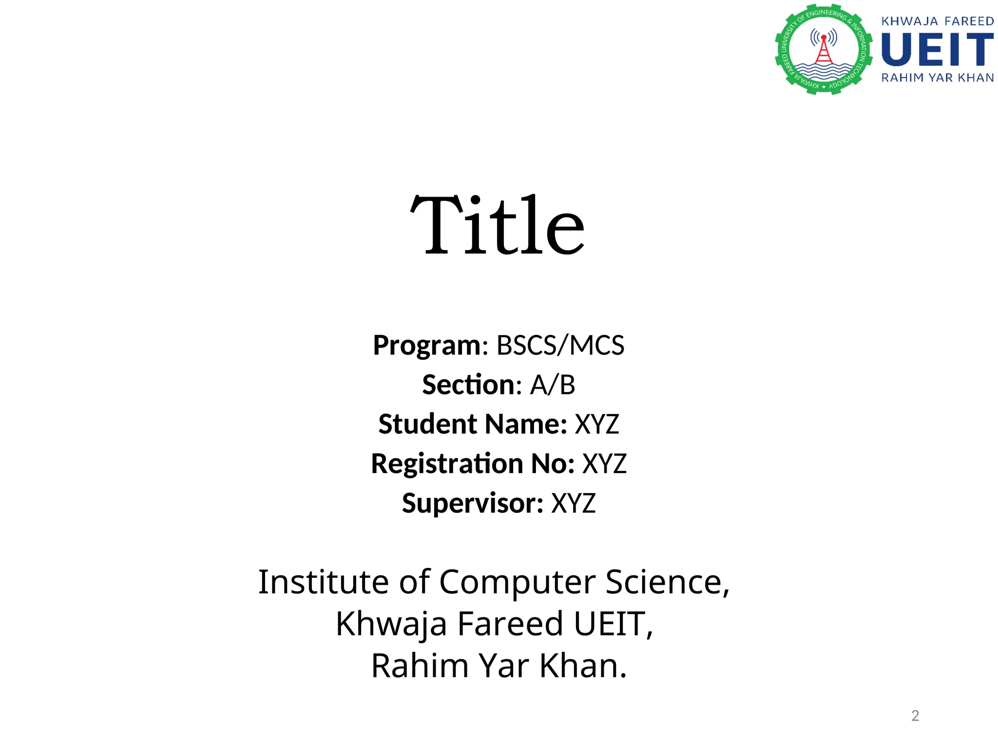 FYP_Final Presentation Format.ppt hanbshsbb | PPT