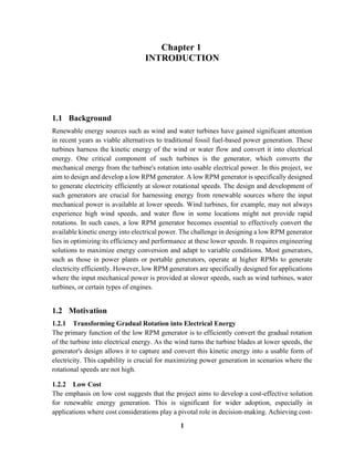 Low rpm Generator for efficient energy harnessing from a two stage wind ...