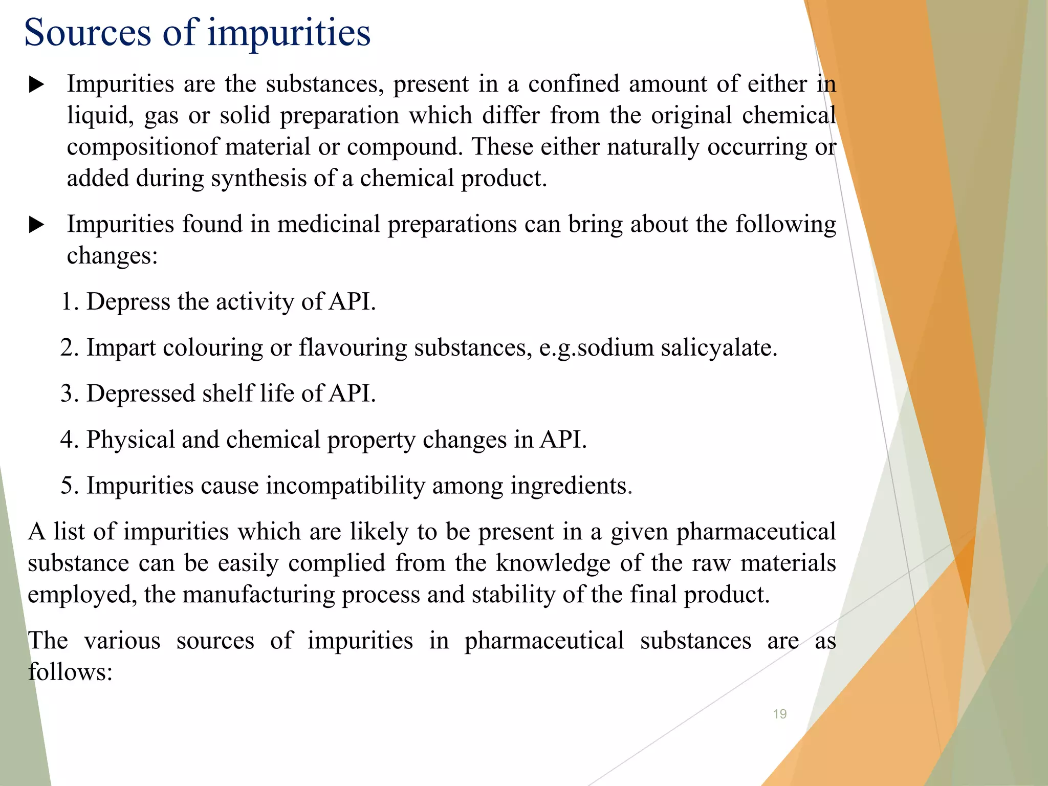 Impurities in Pharmaceutical substances | PPT