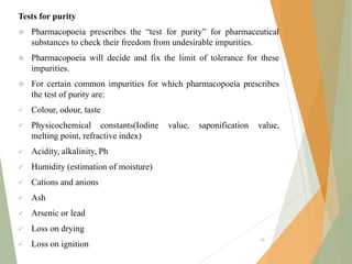 Impurities in Pharmaceutical substances | PPT