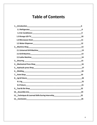 industrial training internship report | PDF