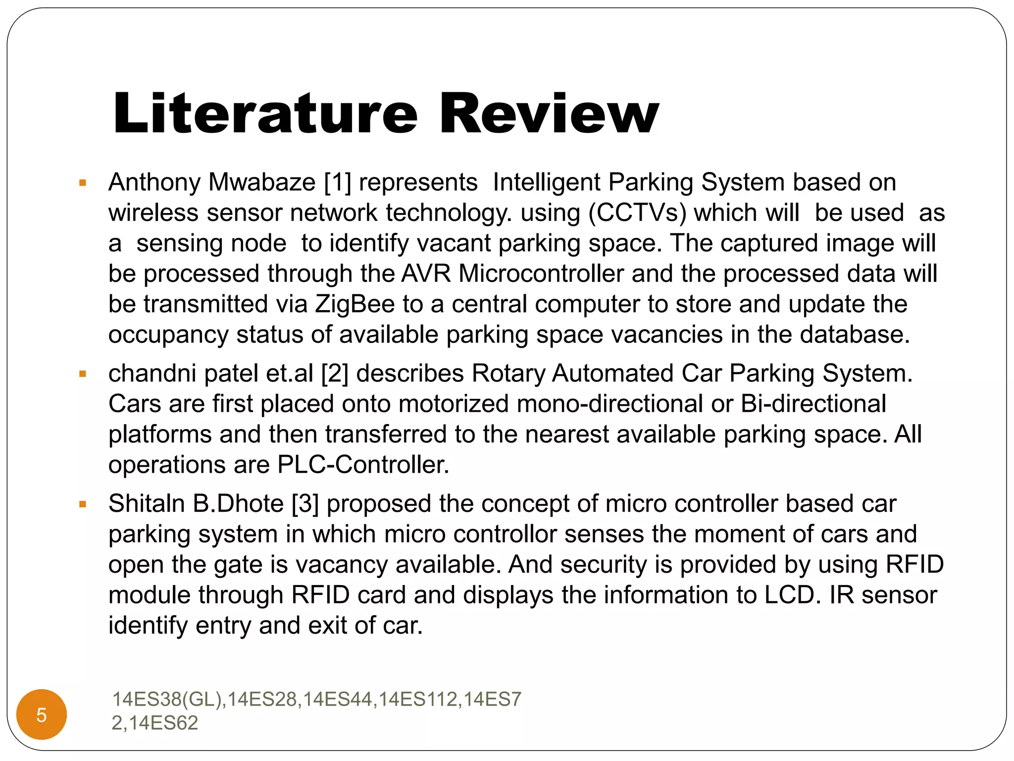 smart vehicle parking system | PPTX