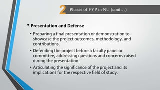 Final Year Project Phases in Northern University | PPTX