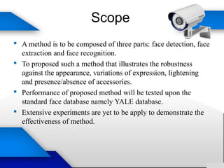 Face Detection and Recognition System | PPT