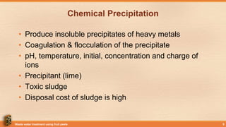Fyp presentation waste-water treatment | PPT