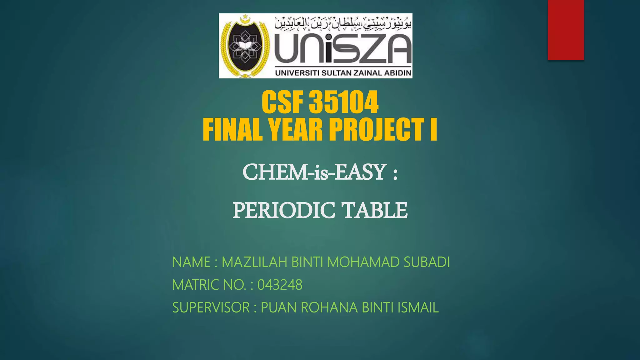 CHEM-is-EASY : Periodic Table | PPTX | Computer Software and Applications | Computing