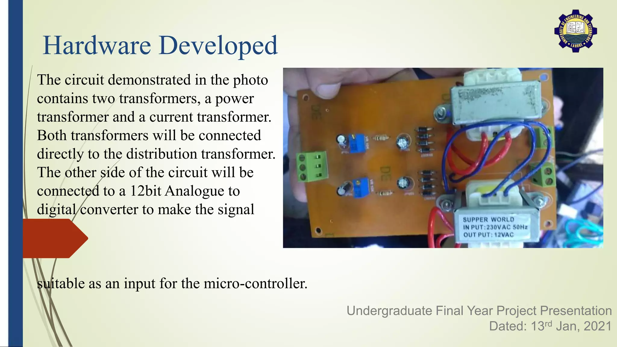 Real-time load monitoring of distribution transformer using IOT | PPTX