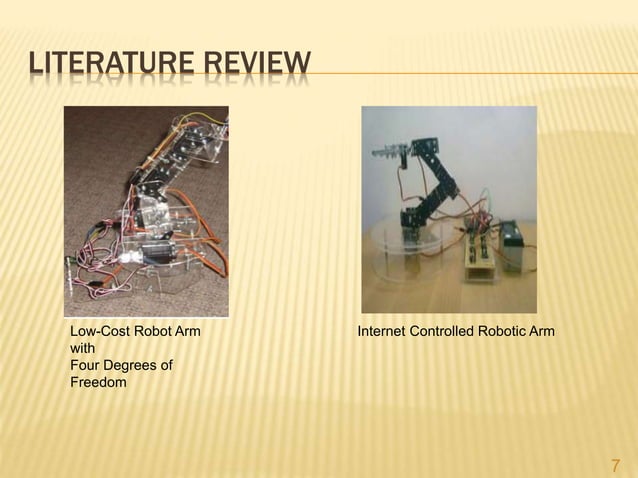 Robotic Arm 5 degree of freedom (5 DOF) | PPTX | Robotics | Technology & Computing