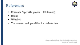 Fyp presentations format | PPTX