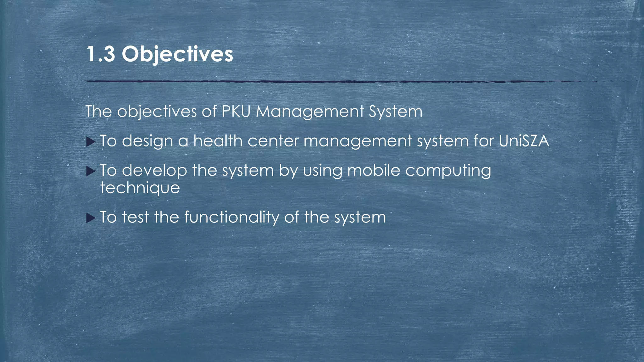 Fyp presentation slide pku management system | PPT