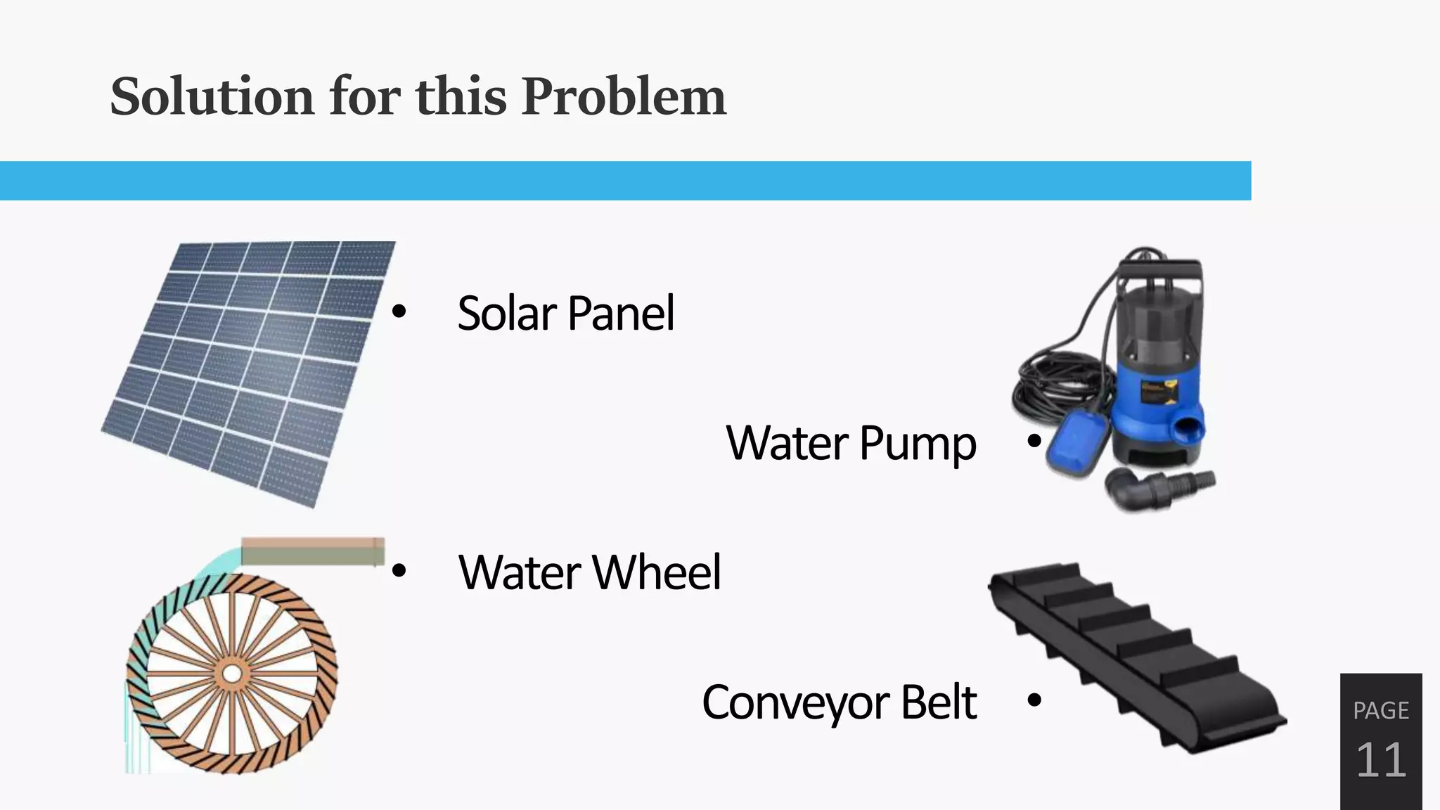Solar Powered Water Wheel | PPTX