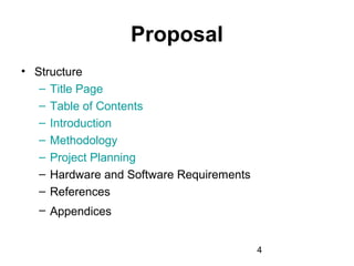 Fyp proposal writing | PPT