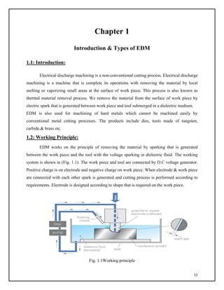 final year project report on EDM Machine BS tech mechanical | PDF