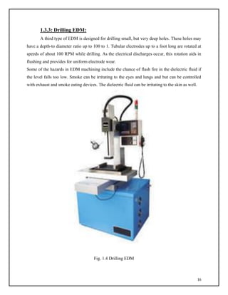final year project report on EDM Machine BS tech mechanical | PDF