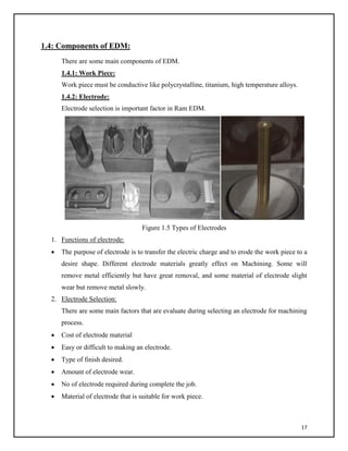 final year project report on EDM Machine BS tech mechanical | PDF