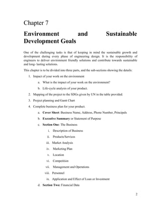FYP Report Template for any Engineering Project | DOCX