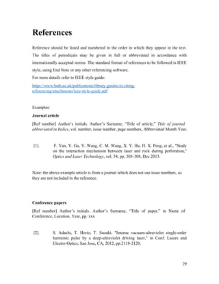 FYP Report Template for any Engineering Project | DOCX