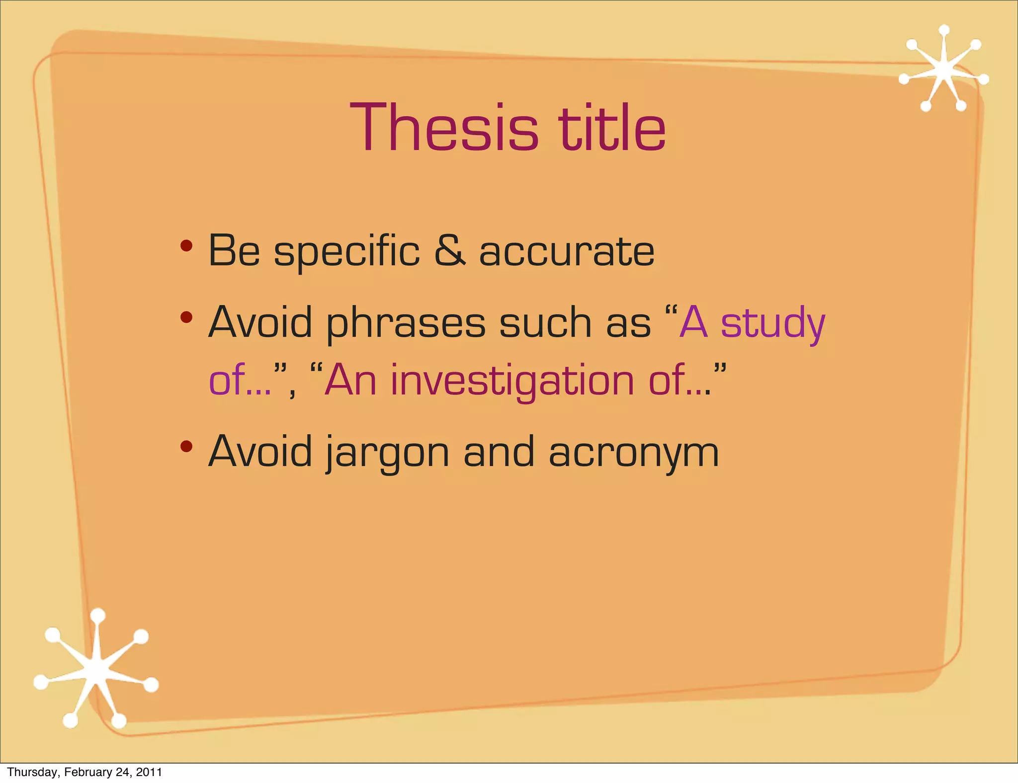 How to Write a Thesis | PDF