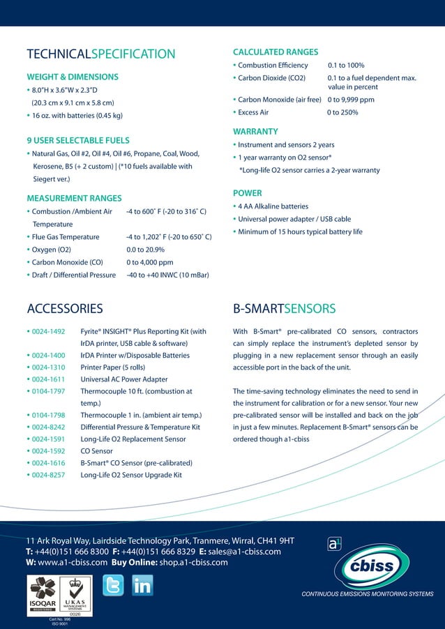 Fyrite insight plus | PDF