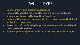 FYR presentation | PPT
