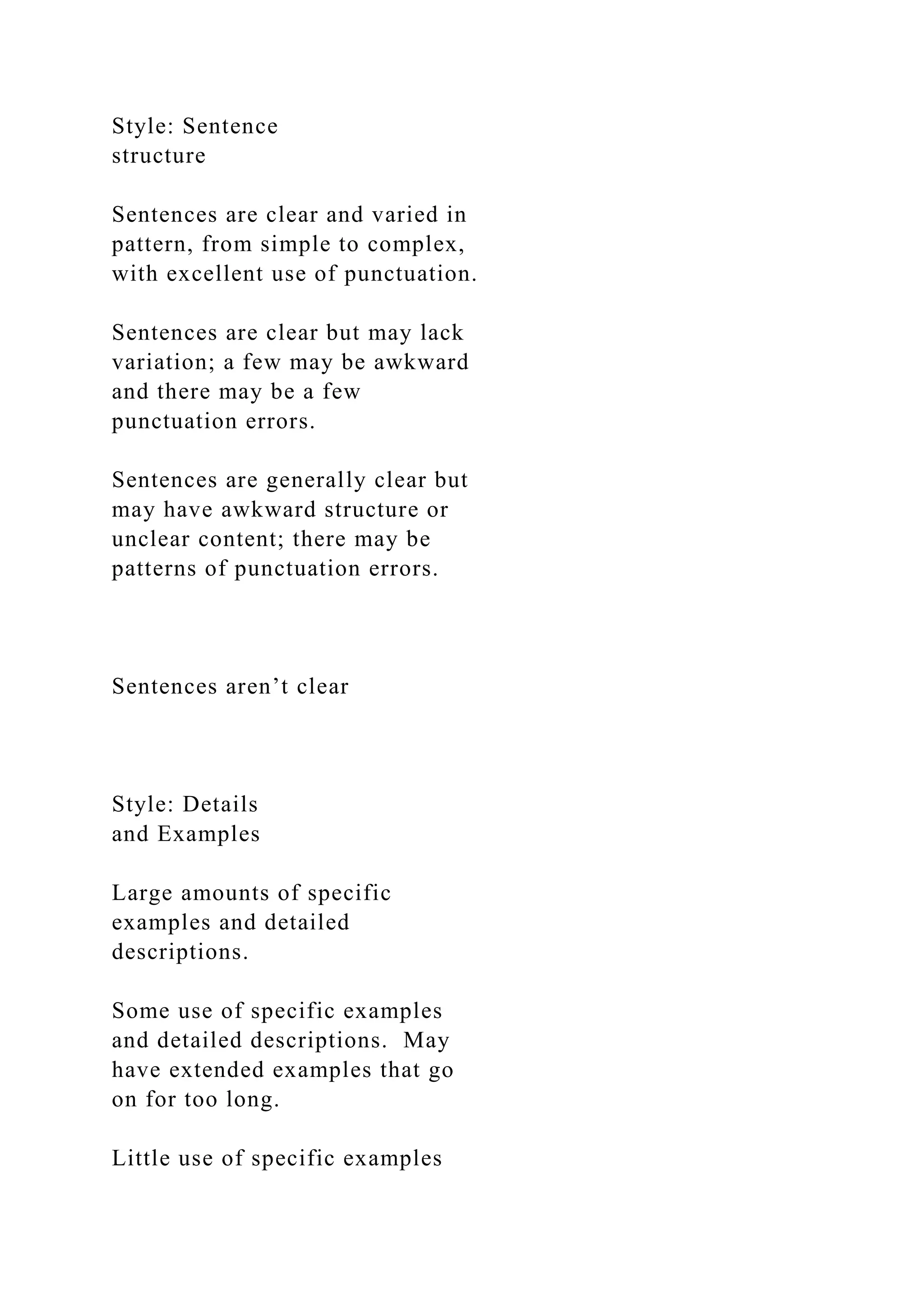 FYS Grading Rubric for Writing Assignment A 95 B .docx