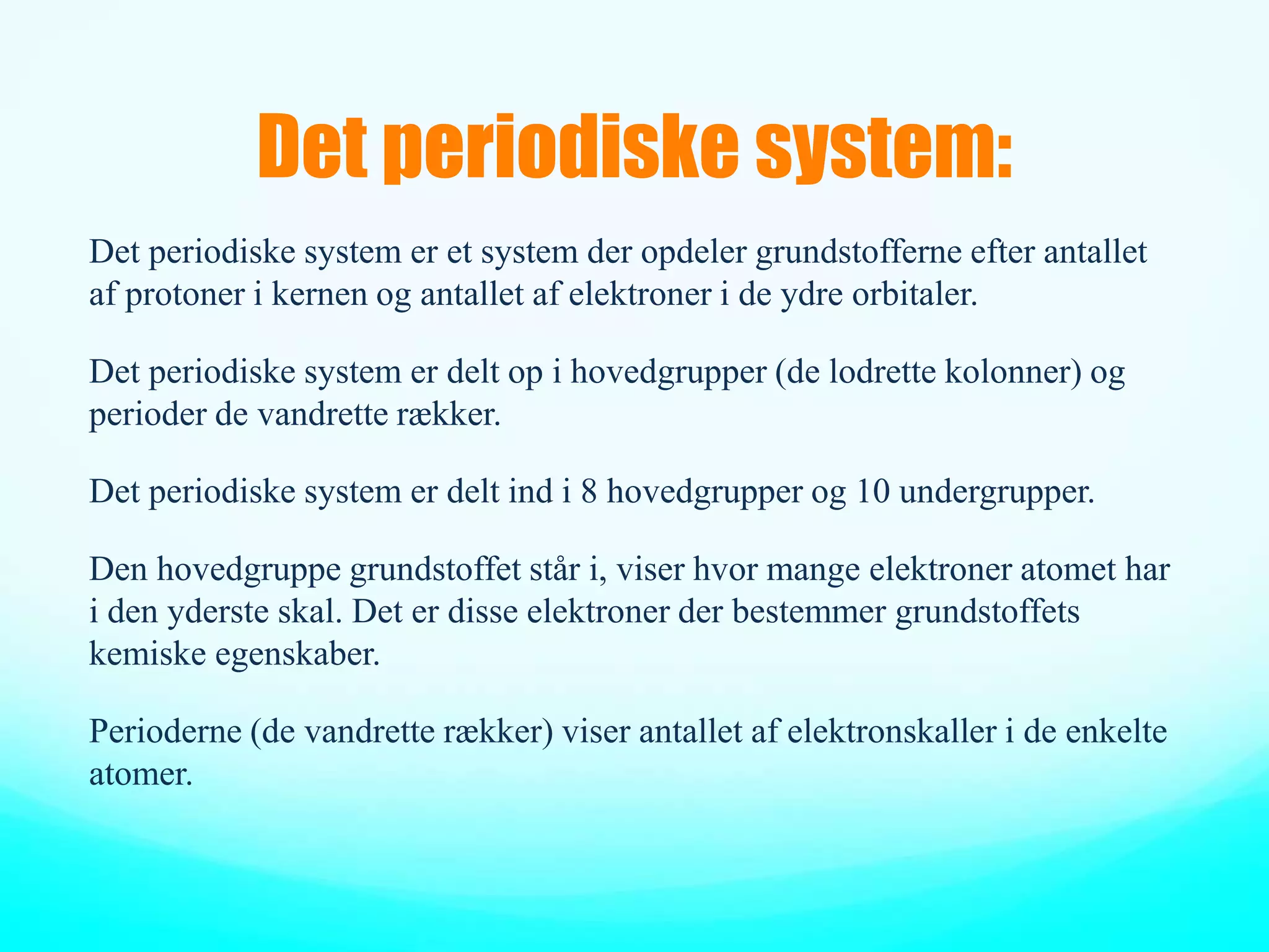 Fysik det periodiske system | PPT