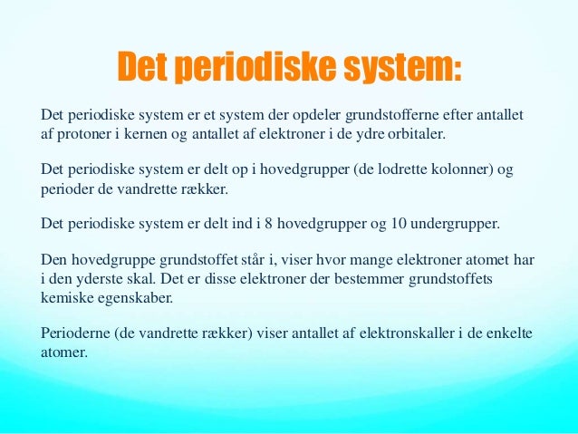 Fysik det periodiske system 9A