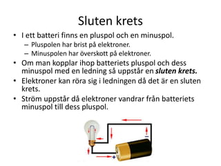 Lena Koinberg | Fysik: Elektricitet och Magnetism | PPTX