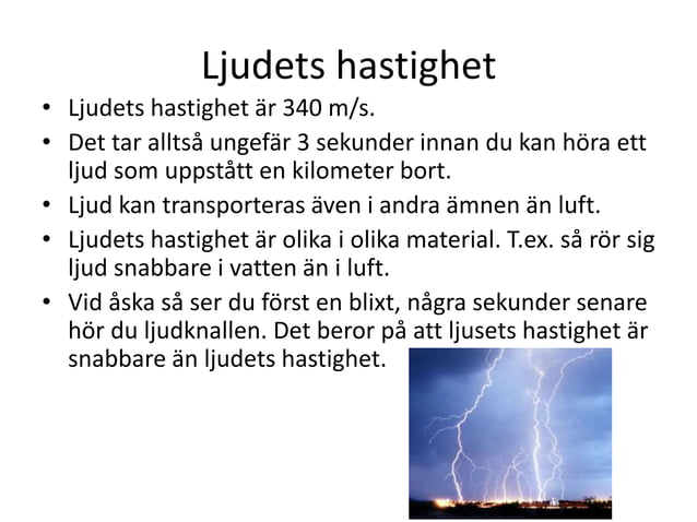 Lena Koinberg | Fysik: Ljud | PPTX