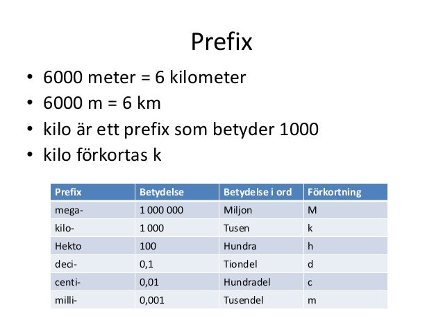Fysik - Mått och materia