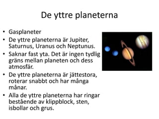 Lena Koinberg | Fysik: Solsystemet | PPT