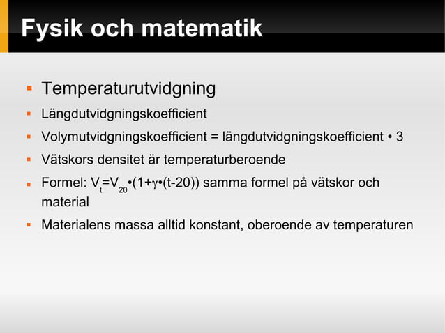 Fysik och matematik | ODP